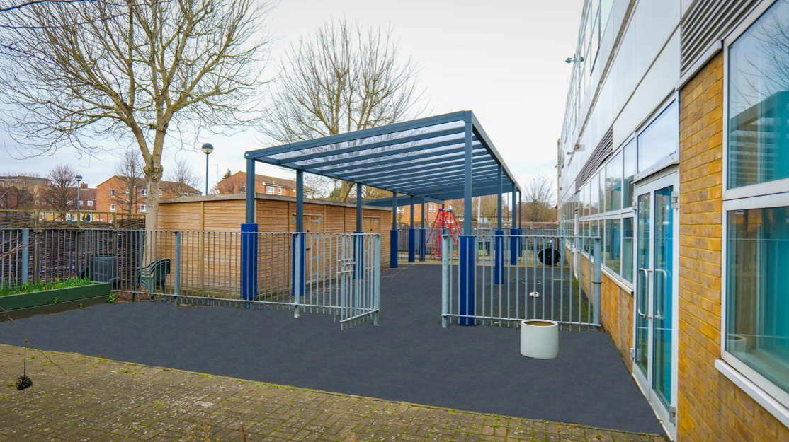 Playground Canopies Installed At Royal Docks Academy, London