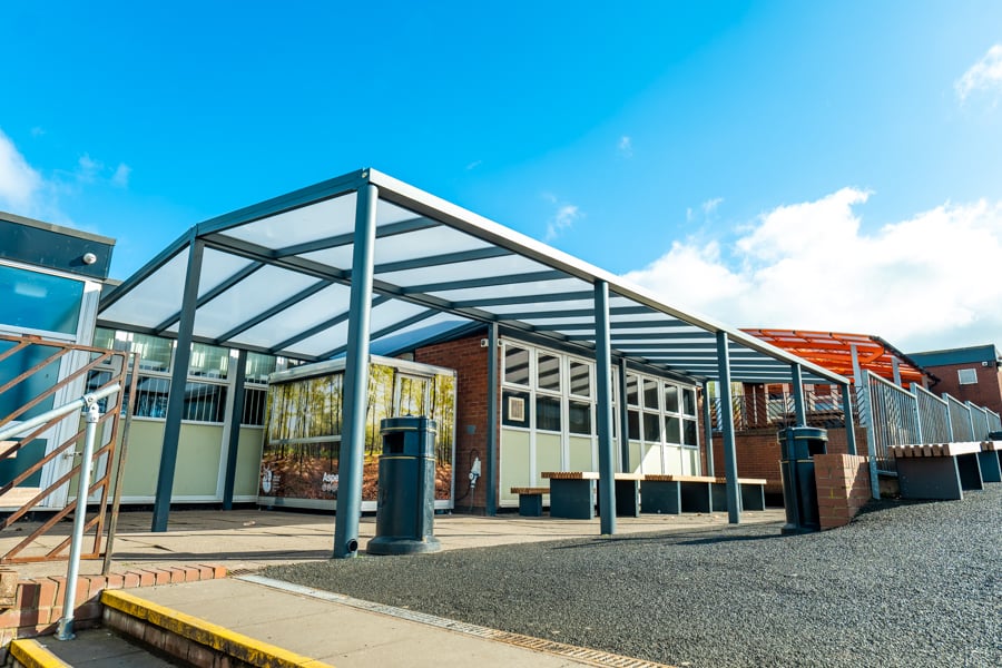 Outdoor Dining Canopy Expands Space At The Hart School