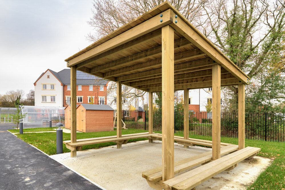 Timber Playground Canopies For Schools