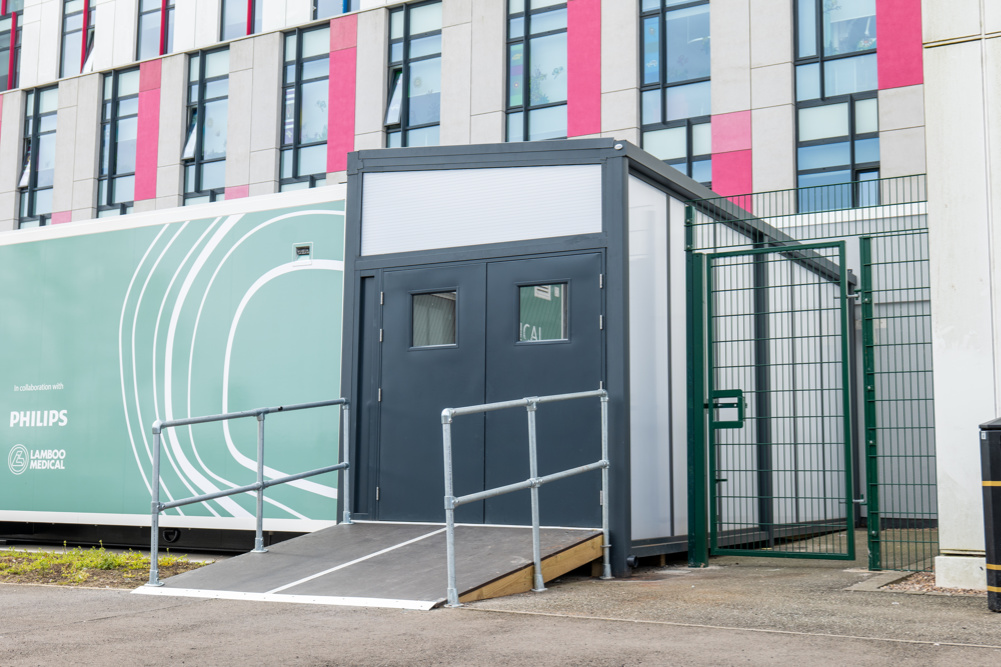 Kings Mill Hospital MRI Walkway Canopy Installed In 6 Weeks